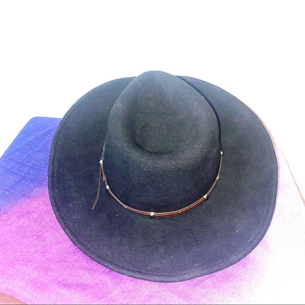 Bailey Rider Black Wool Felt Western Style Hat The Wi… - Gem